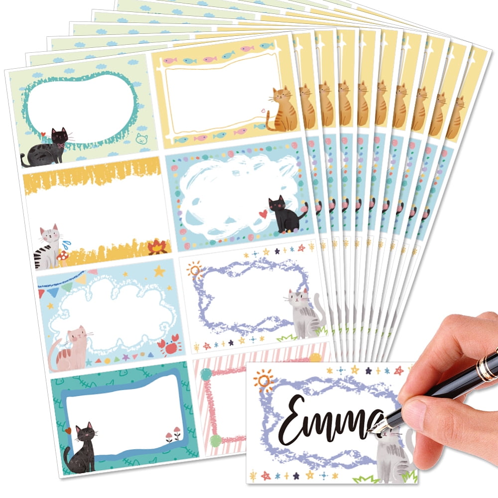 PVC Waterproof Blank Label Stickers Writable Adhesive Label Rectangle ...