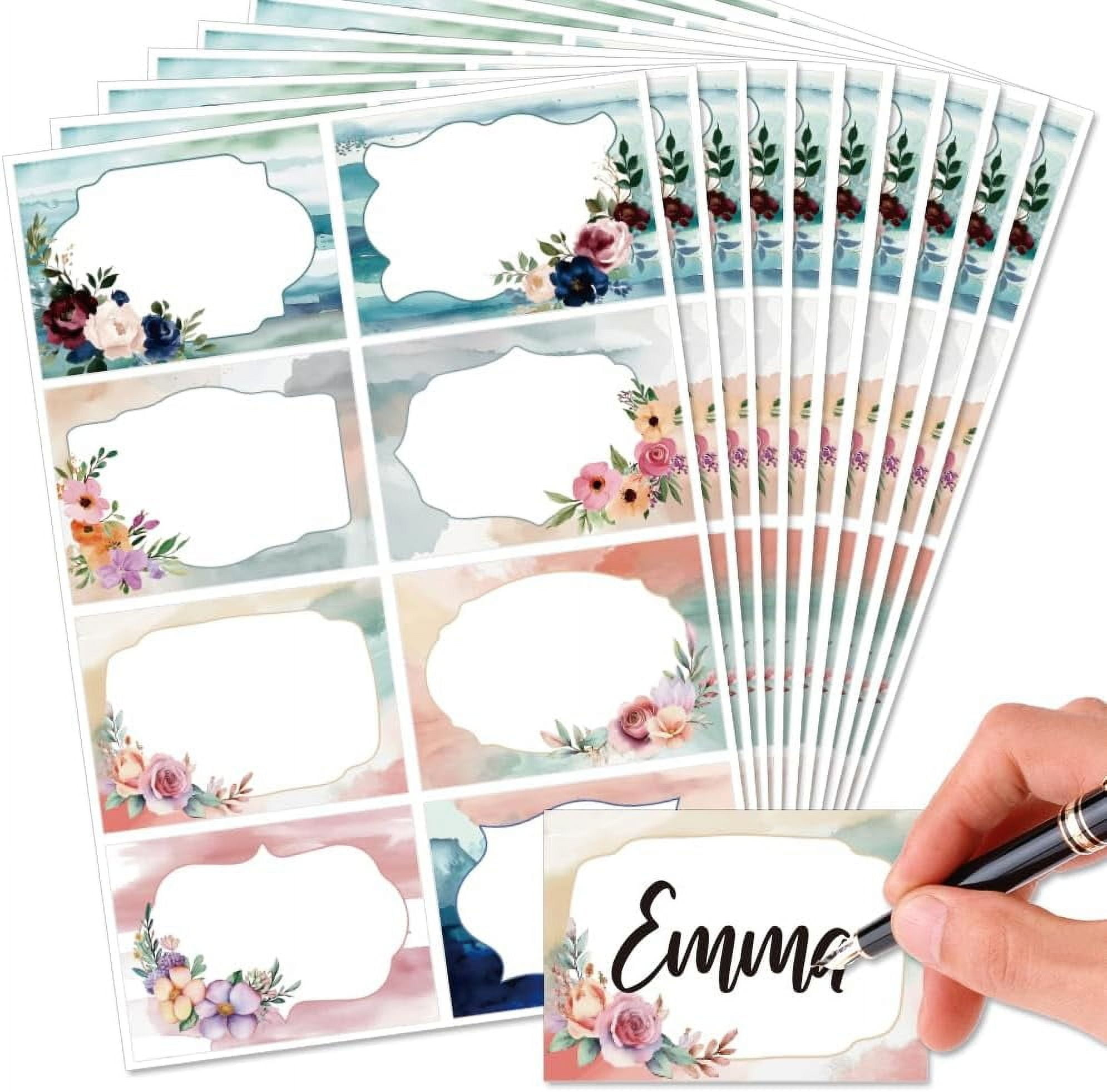 PVC Waterproof Blank Label Stickers Writable Adhesive Label Rectangle ...