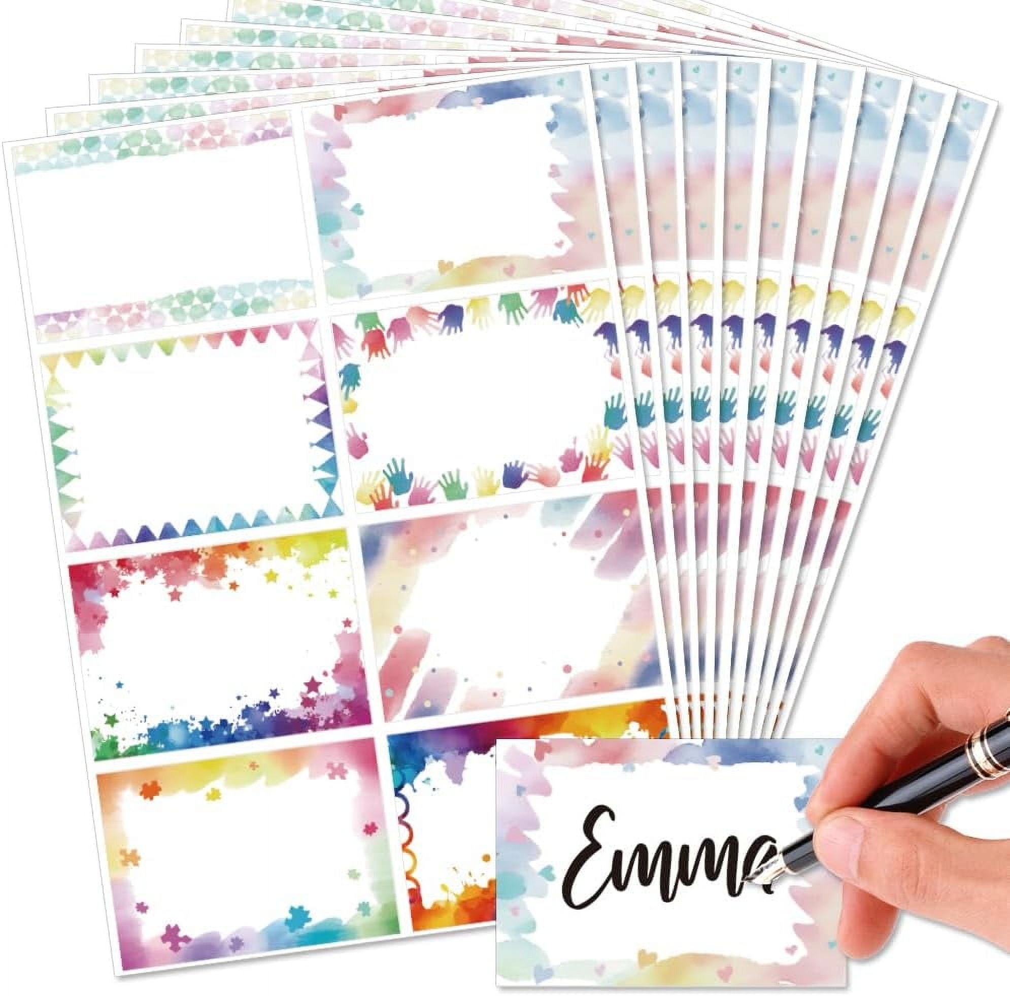 PVC Waterproof Blank Label Stickers Writable Adhesive Label Rectangle ...