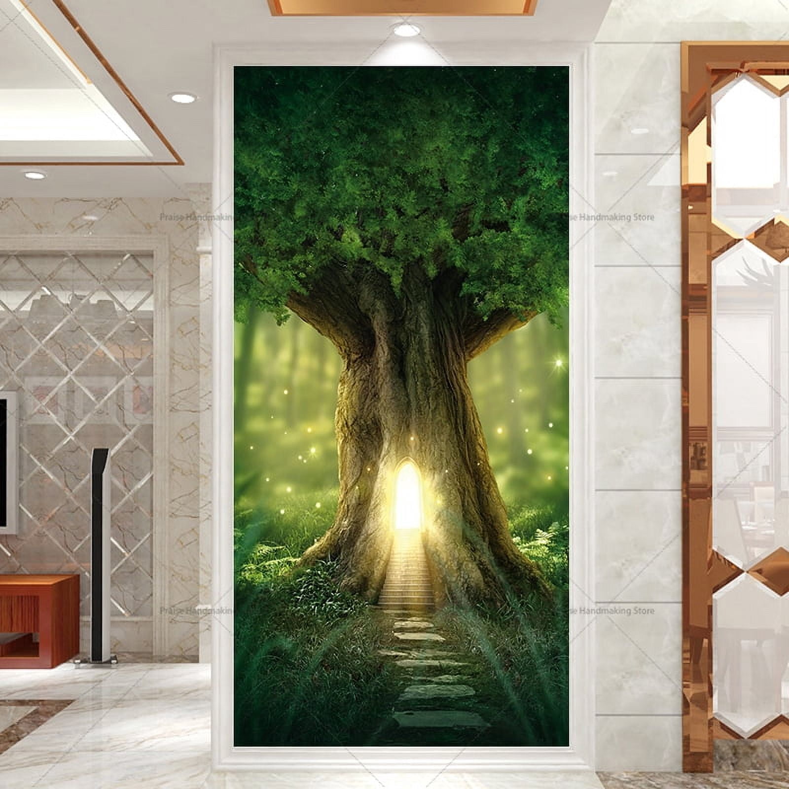 PVC Waterproof Self-adhesive Door Sticker Decoration Room Living Room ...