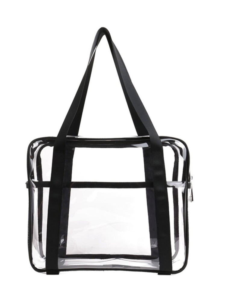 PVC Waterproof Transparent Stadium Sling Crossbody Tote Bag Clear and ...