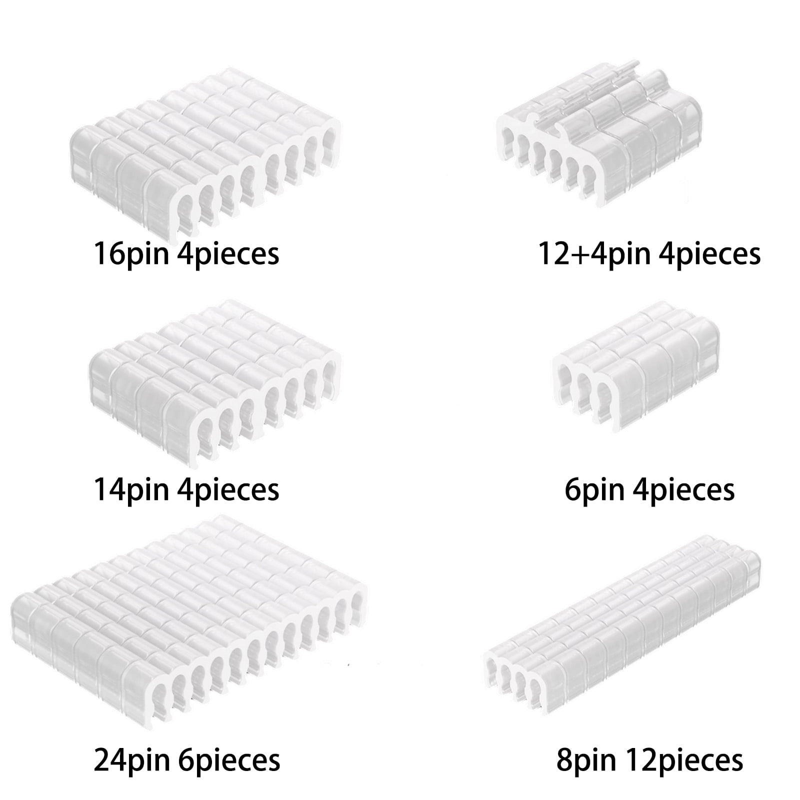 PVC Wire Combs Wire Guide For 1.8-2.5mm Sleeved Lines Computer Line ...