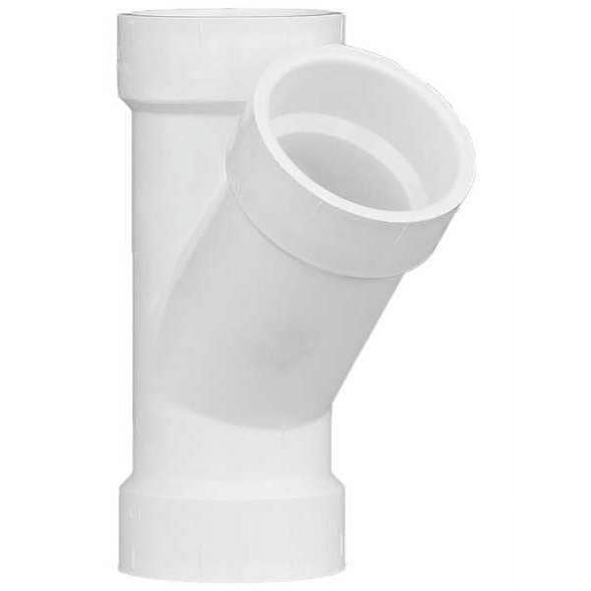 PVC Wye, Hub, 1-1/2 in Pipe Size(1WJT8) - Walmart.com