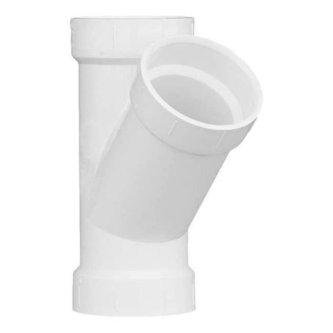 PVC Wye, Hub, 2 in Pipe Size 1WJU1 - Walmart.com