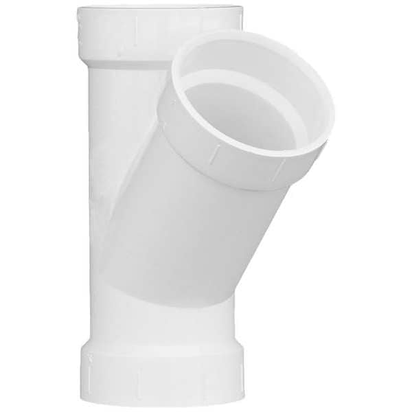 PVC Wye, Hub, 2 in Pipe Size(1WJU1) - Walmart.com