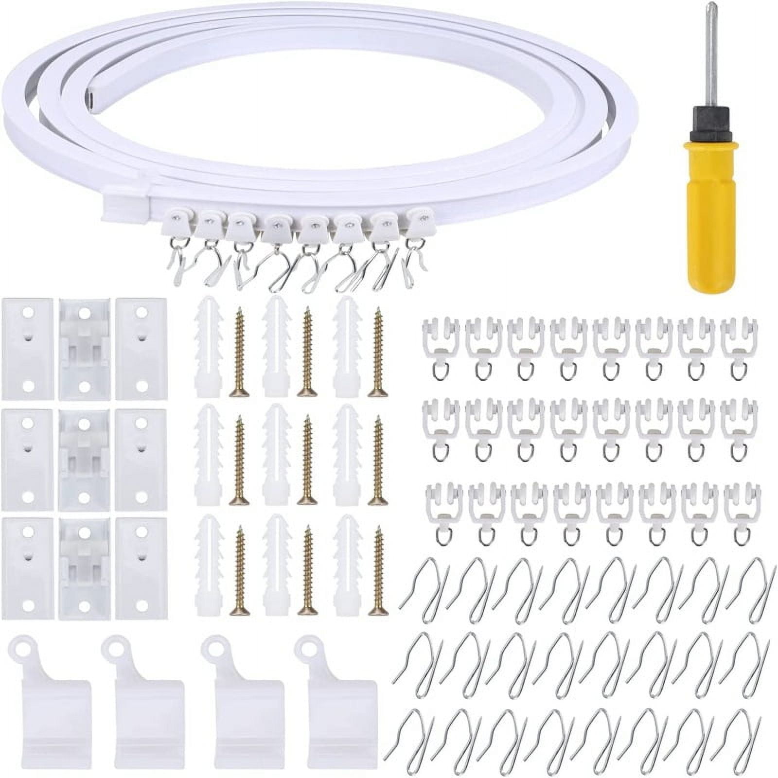 PVC plastic 5 m curved rail sharp hook screwdriver suit curtain track U ...