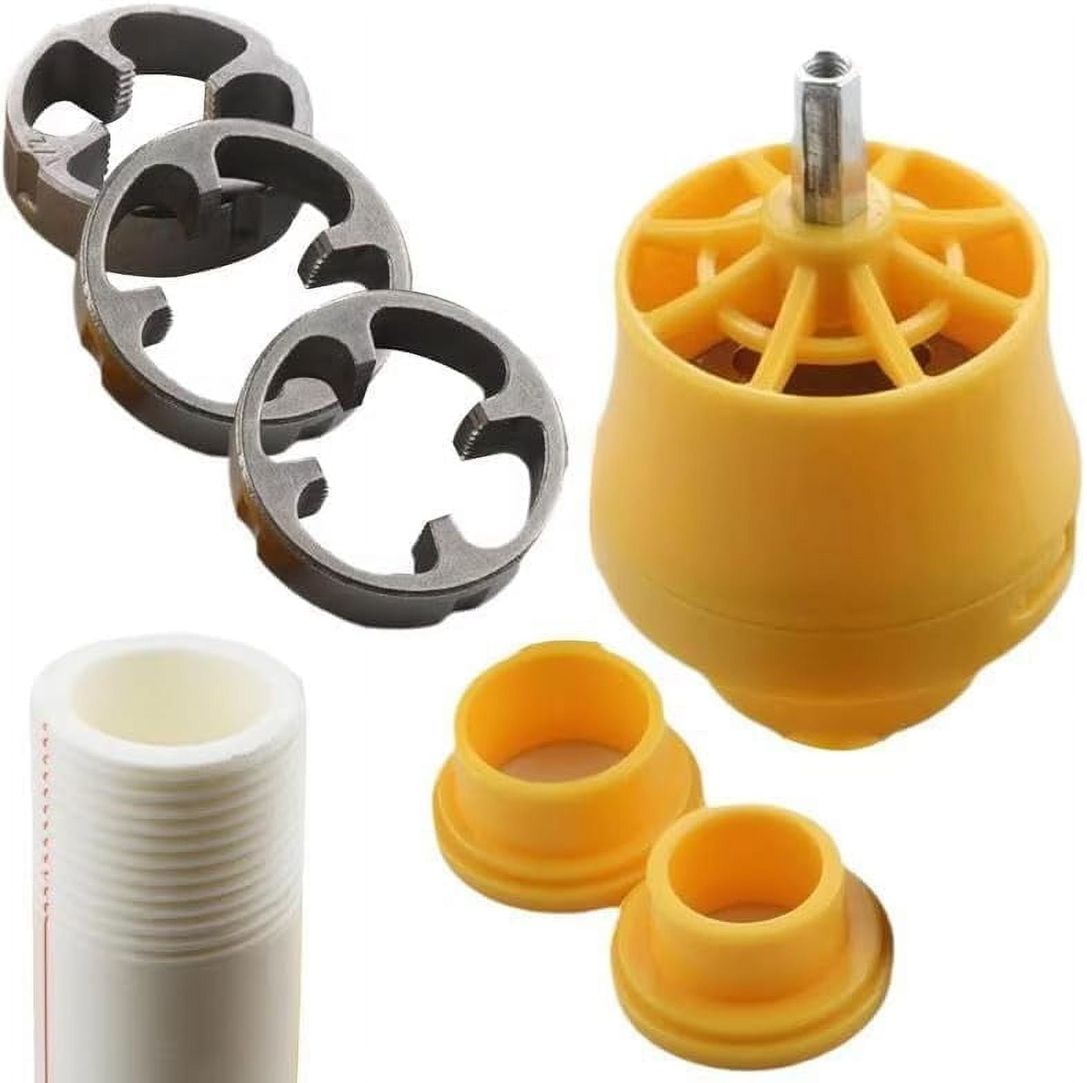 PVC thread Maker Tool for Electric Drill, Pipe Threading Plumbing Kit ...