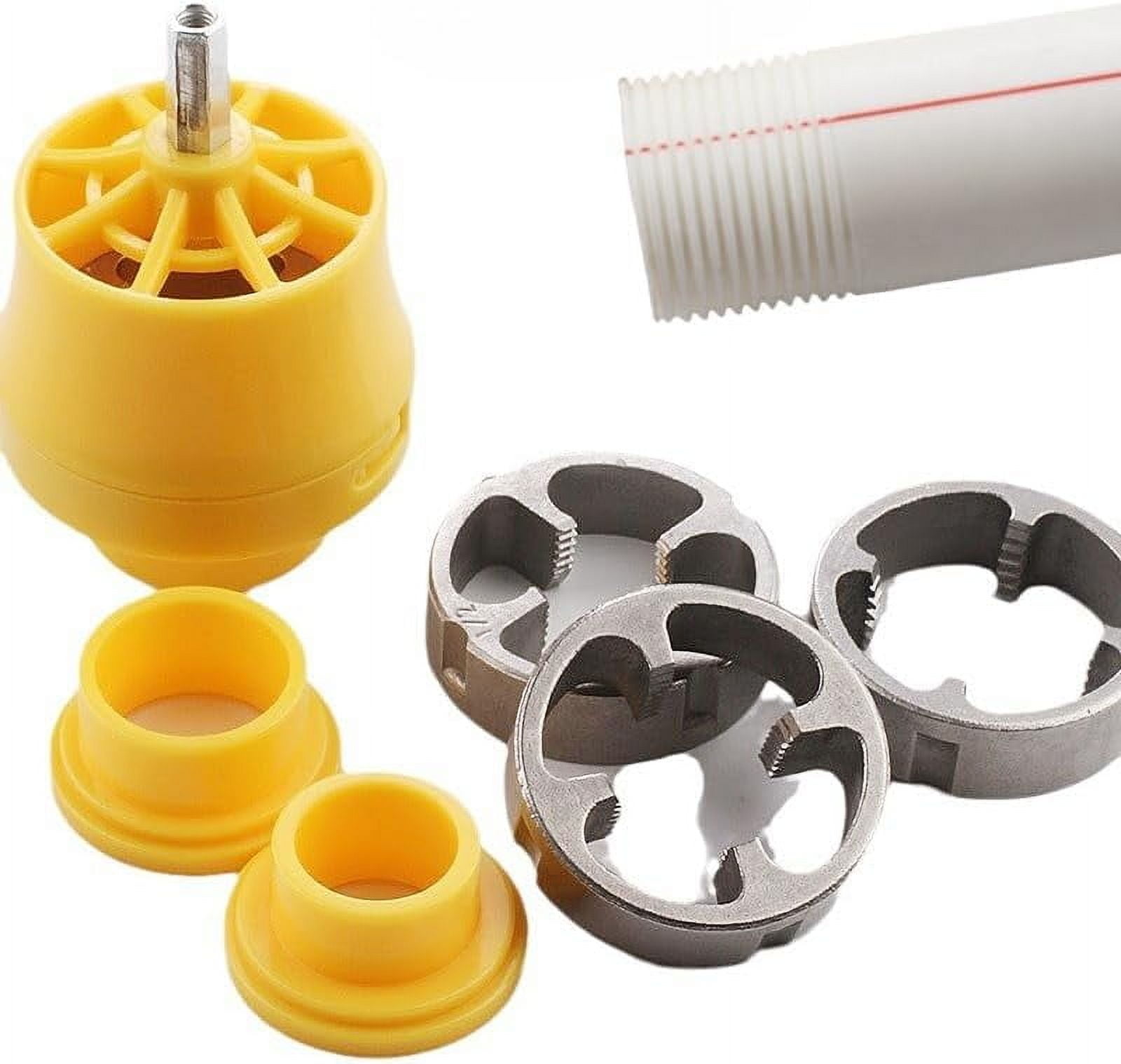 PVC thread Maker Tool for Electric Drill - Plastic Pipe Tap Die Set ...
