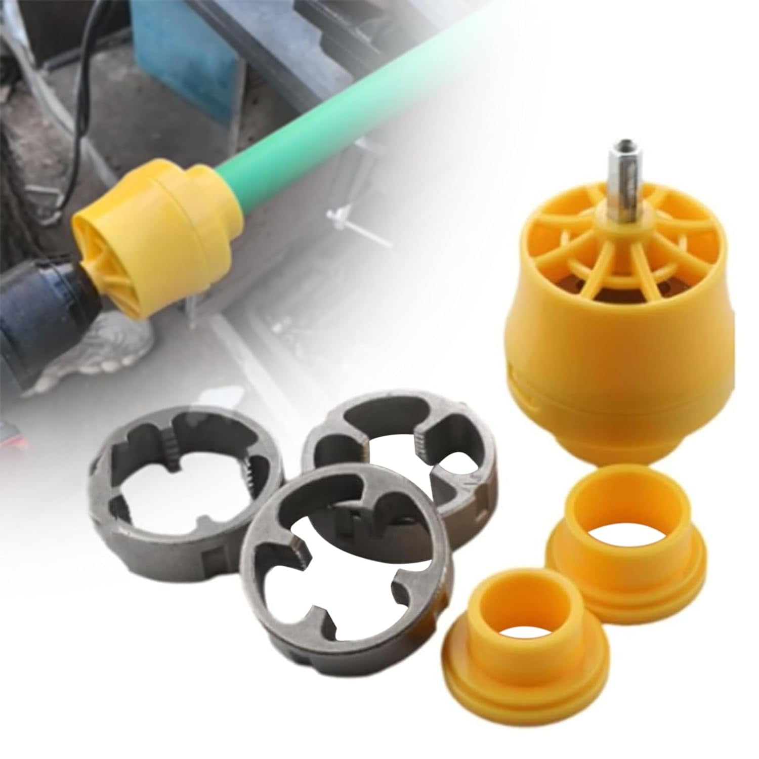 PVC thread Maker Tool for Electric Drill - Plastic Pipe Tap Die Set ...