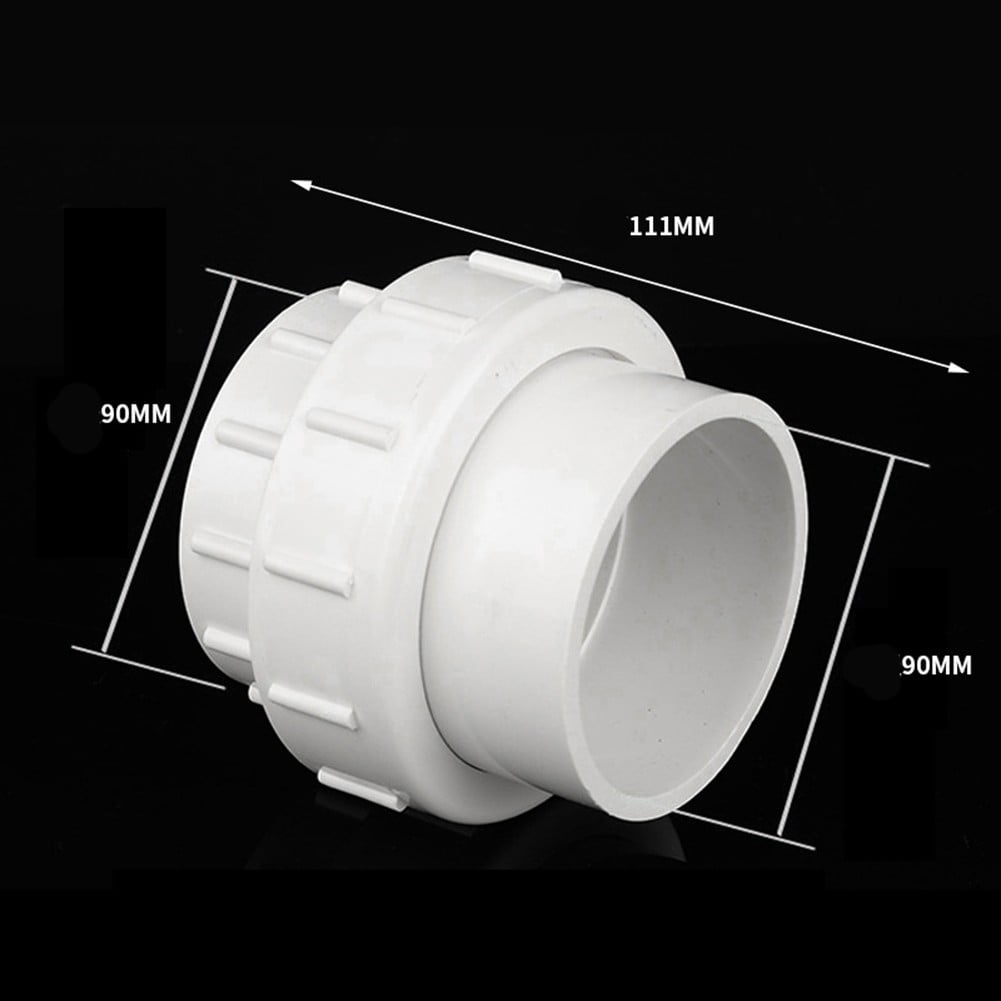PVC union water supply pipe joint pipe accessories 63/75/90/110mm 90mm ...
