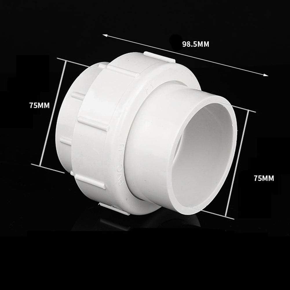 PVC union water supply pipe joint pipe accessories 63/75/90/110mm ...