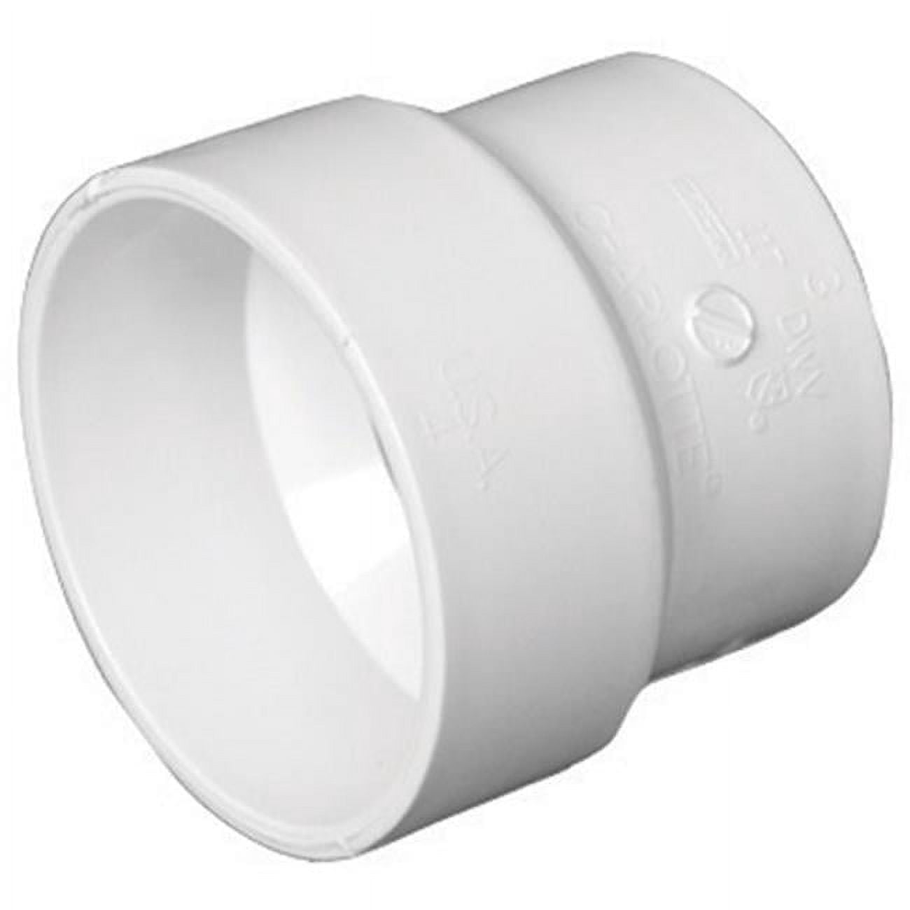 PVC001171000HA 4 x 4 in. PVC-Dwv Sewer Pipe Adapter Coupling - Walmart.com
