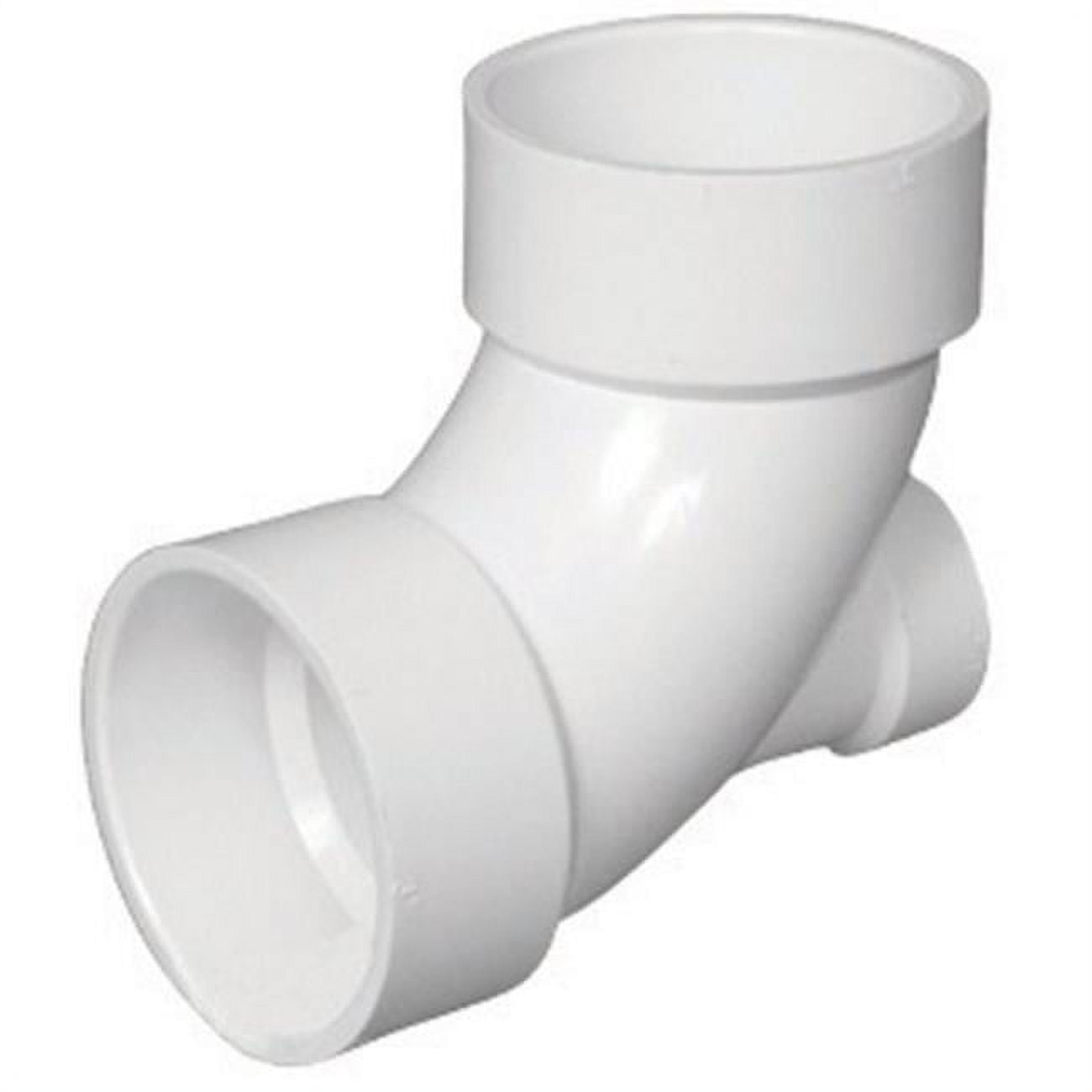 PVC003030600HA 90 deg PVC 0.25 Bend with Low Heel Inlet Elbow, 3 x 1.5 ...