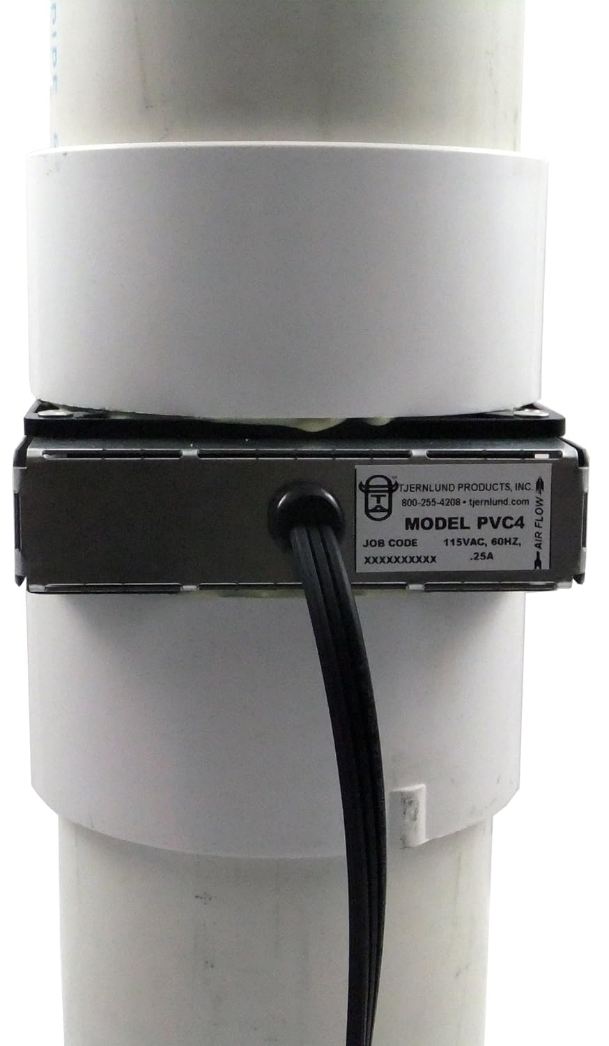 PVC4 Radon Mitigation Fan Model - Exhaust Fan with 6-Ft. Power Cord ...