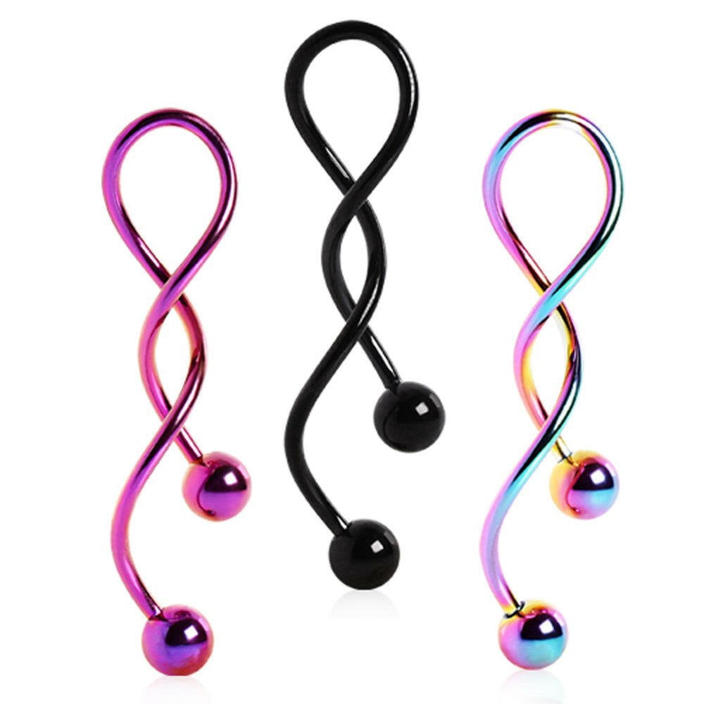 PVD Plated Spiral Navel Ring - Walmart.com
