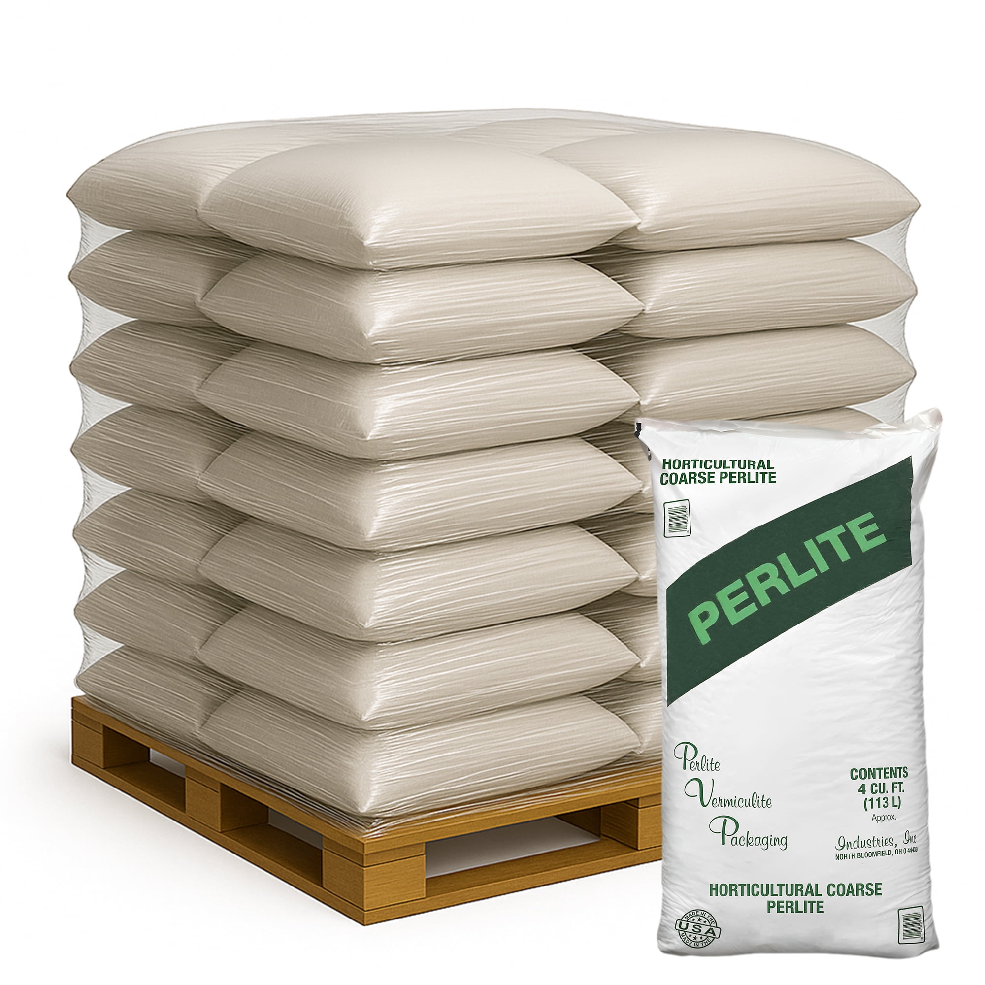 PVP Industries Organic Coarse Perlite Planting Soil Additive, 4 Cubic ...