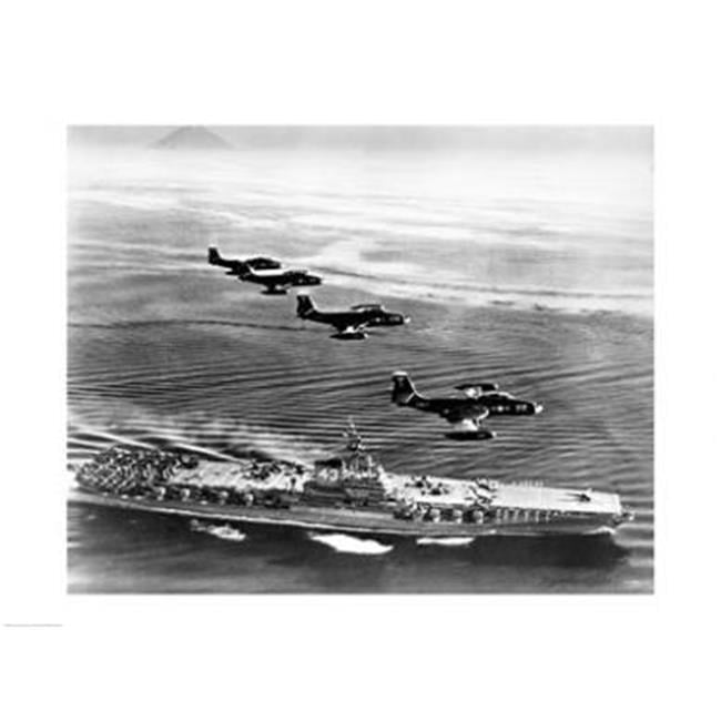 PVT/Superstock High angle view of four fighter planes flying over an ...