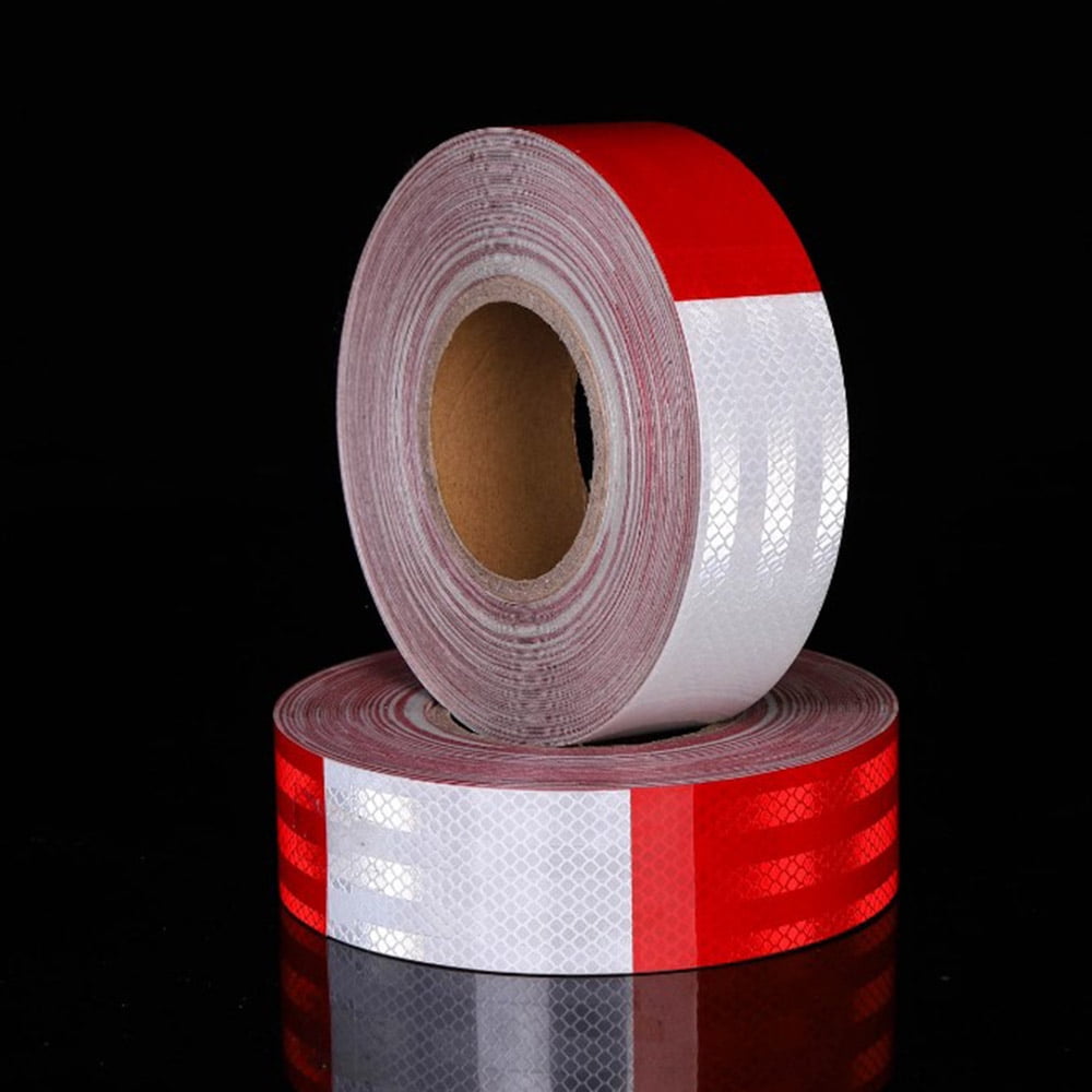 PVUEL 2In x 98.4Ft Car Reflective Tape Decoration Stickers, Warning ...