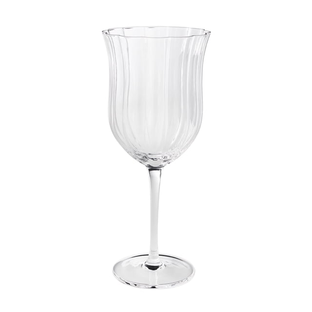 The Pioneer Woman Colette 15-Ounce Scalloped Red Wine Glass, Clear ...