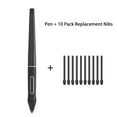PW517 Digital Pressure Stylus PenWith 10 Nibs For Huion Drawing Monitor ...