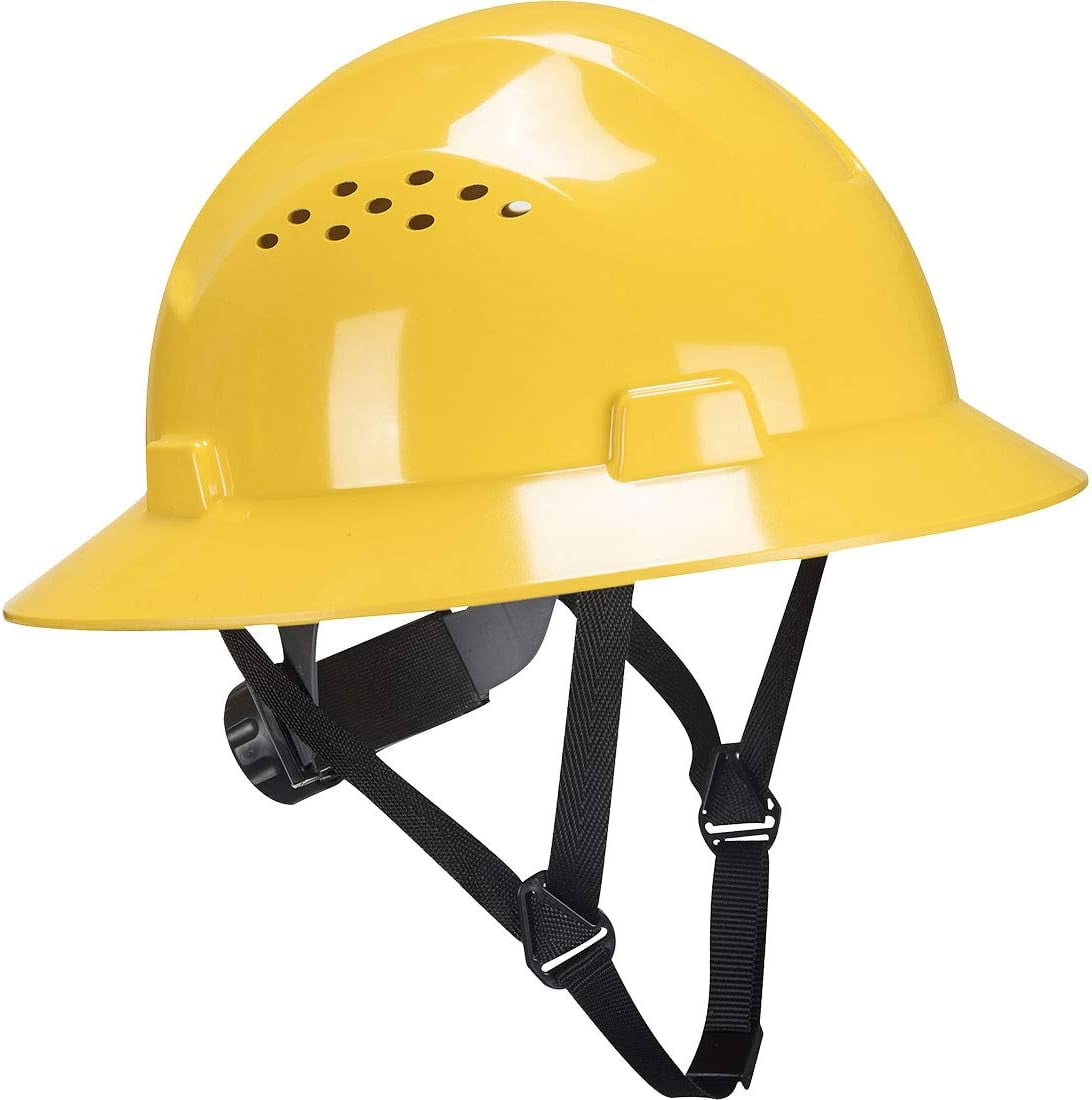 PW52 ANSI-Certified Hard Hat with Full Brim and Ventilated Design for ...