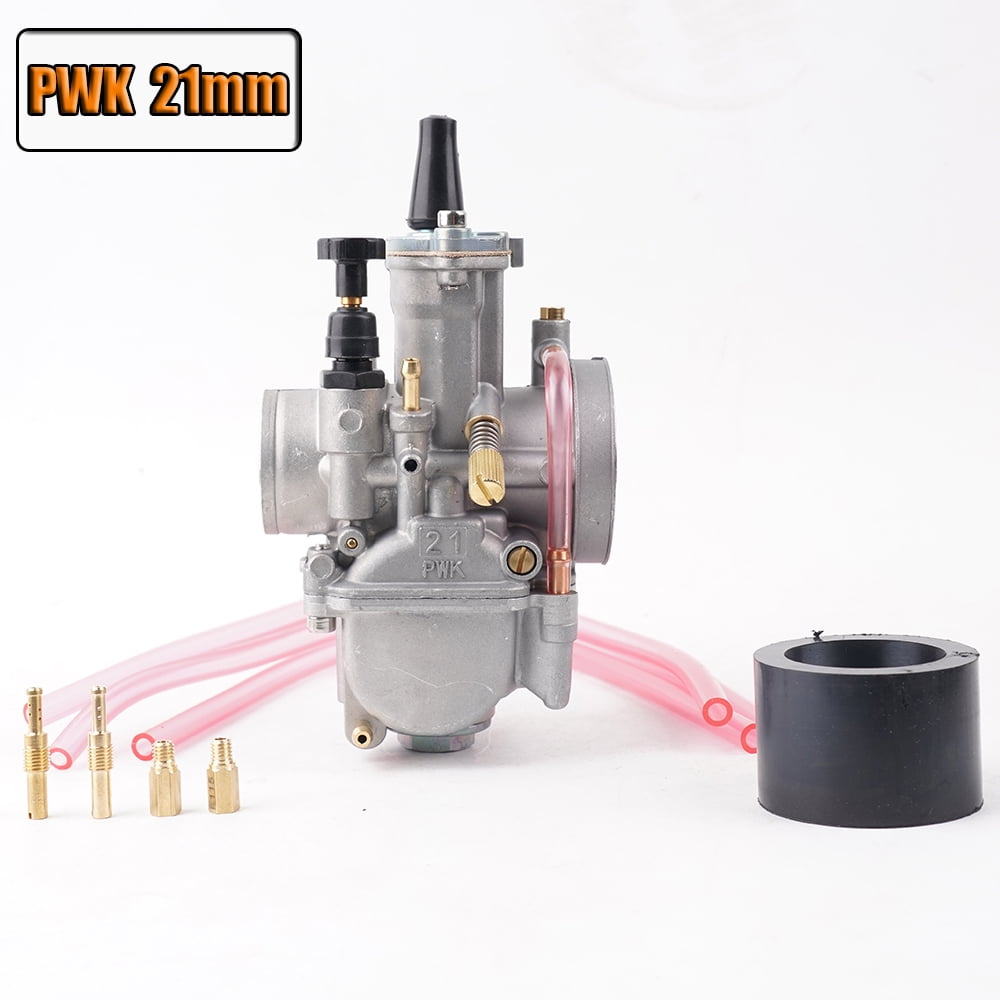 PWK Motorcycle Carburetor Power Injection For Racing Flat Side OKO Mikuni ATV Yamaha Universal ...