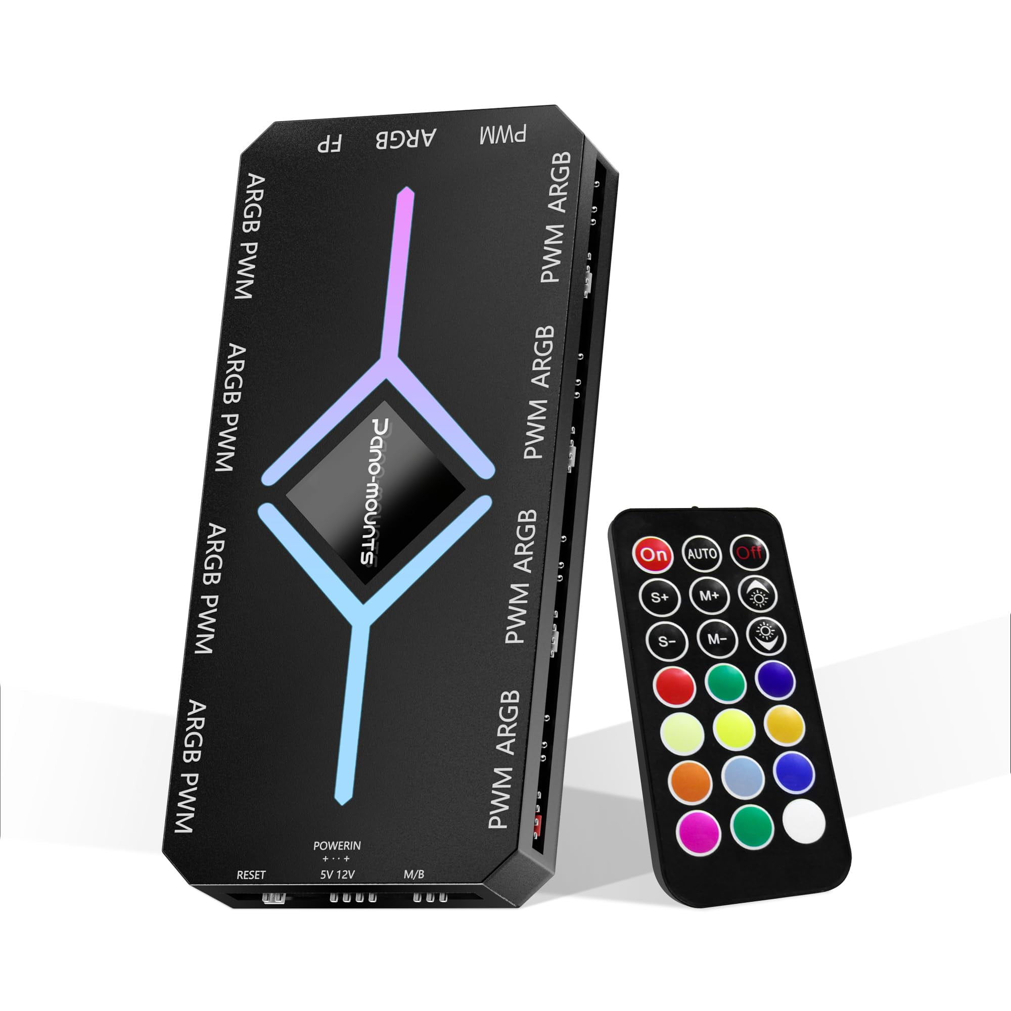 PWM & ARGB Fan SSF20 Hub Controller - 9 Ports Magnetic PC Case Fan ...