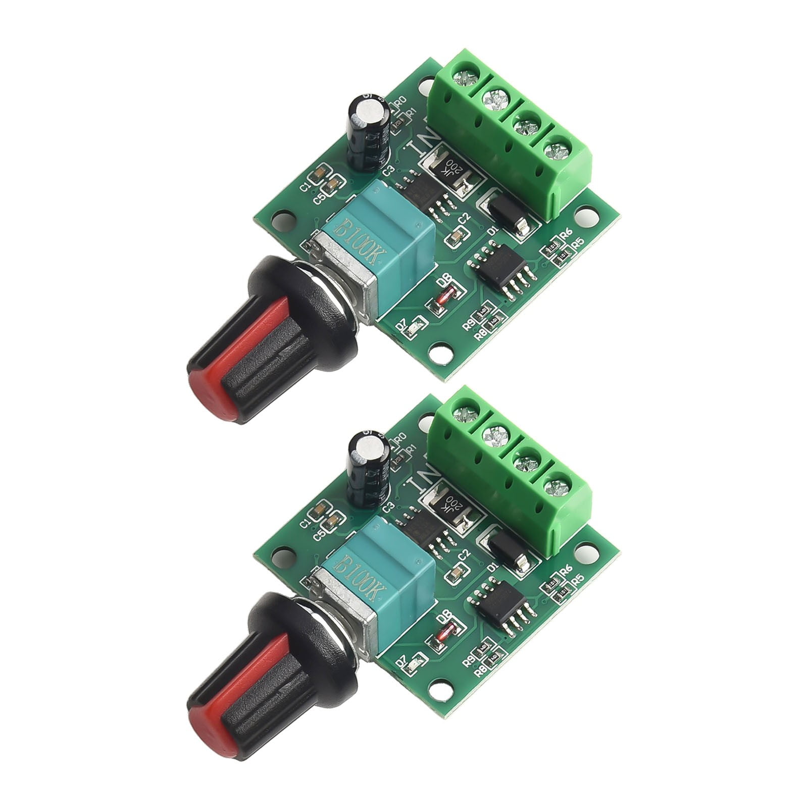 PWM DC Motor Speed Controller for Low Voltage 1.8V-15V with 2A Output ...