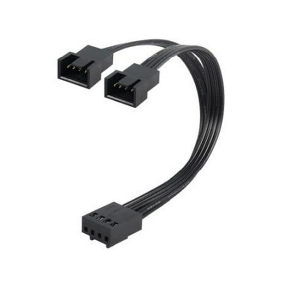 PWM Fan Splitter 4Pin Adapter Cable 1 to 2 Computer CPU Fan Splitter PC ...