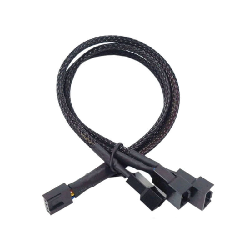 PWM Fan Splitter Cable PC 4Pin 1 to 1/2/3 Way Fan Power Extension ...