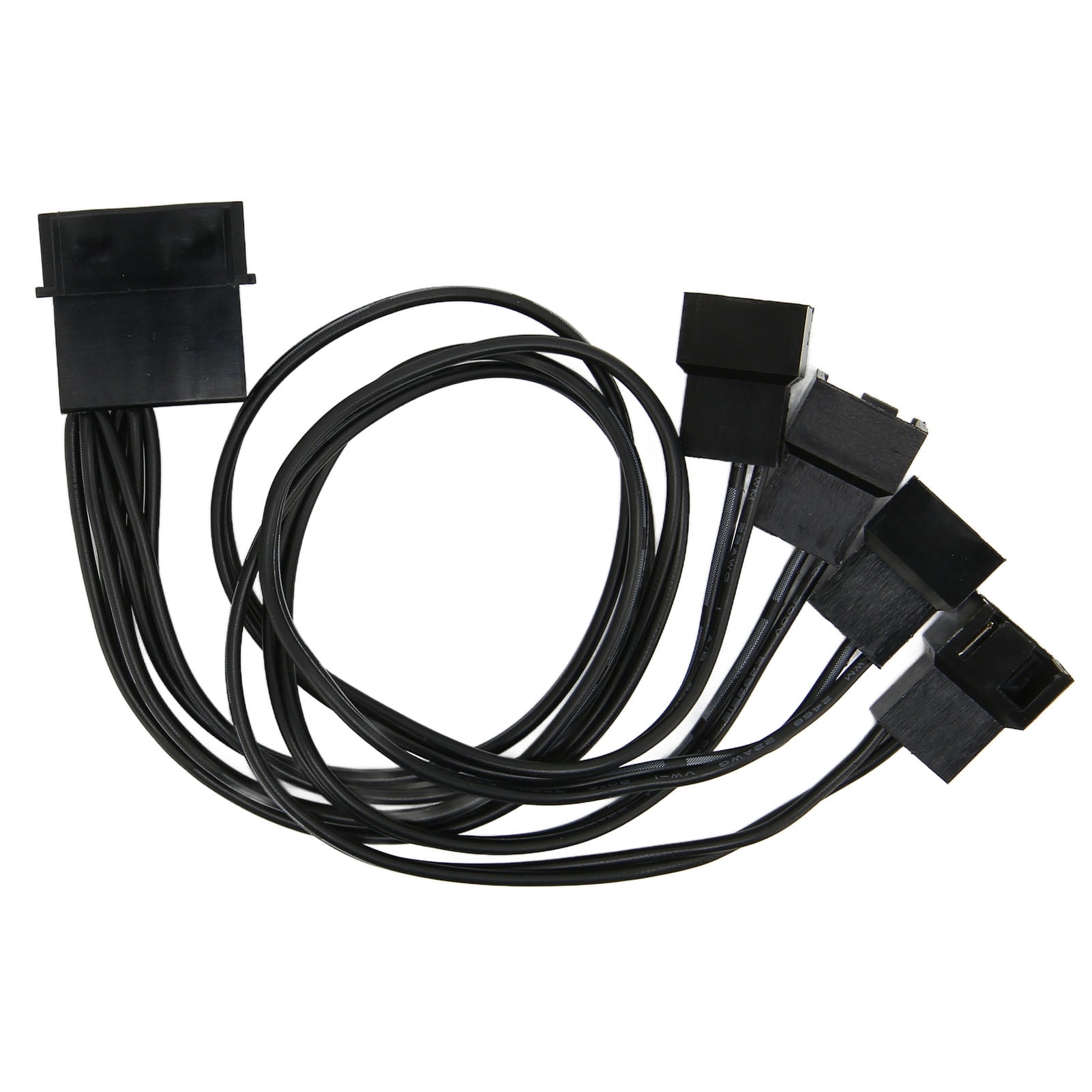 PWM Fan Splitter Practical 4 Pin Adapter Durable 3 Pin Extension Power ...