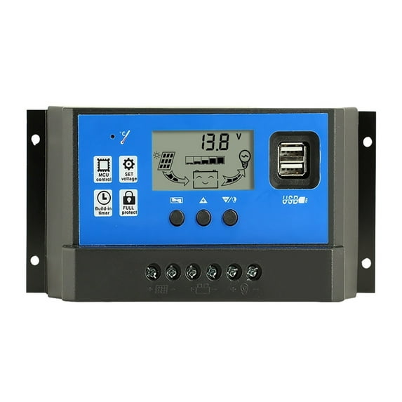 PWM Solar Charge Controller 30A Battery Charge Voltage Controller For ...