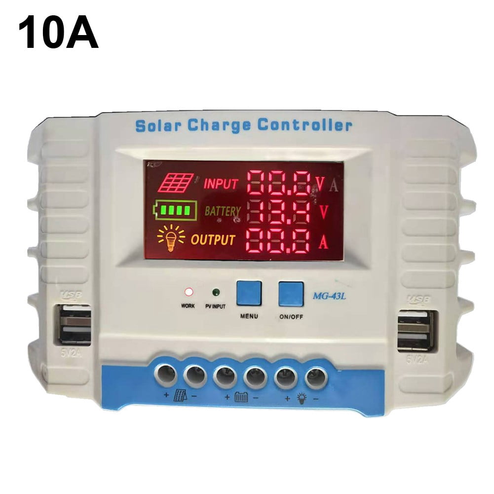 PWM Solar Charge Controller LCD Display 10A 20A 30A 40A Multiple ...