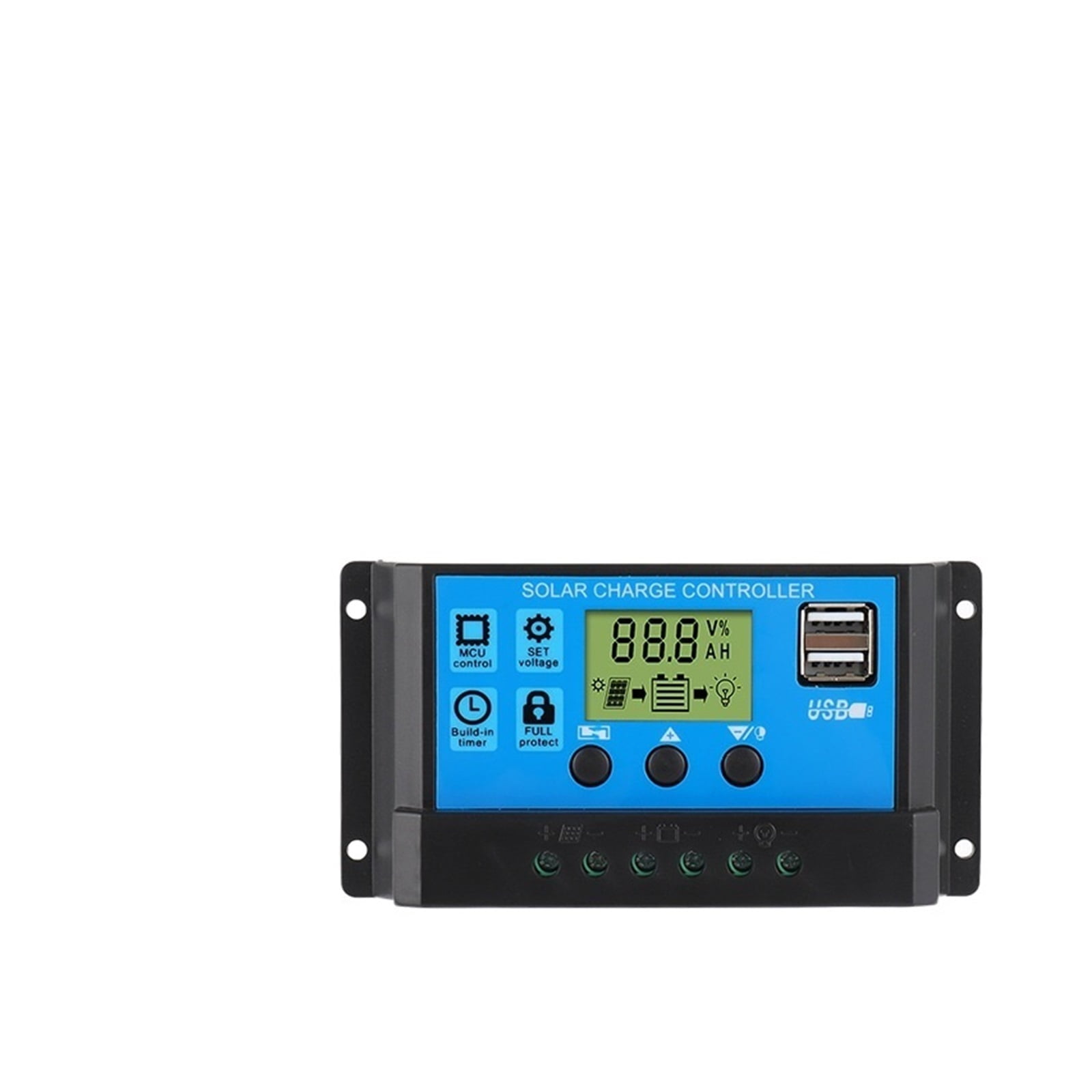PWM Solar Controller 10A Charging And Discharging Photovoltaic Intelligent System Charging ...