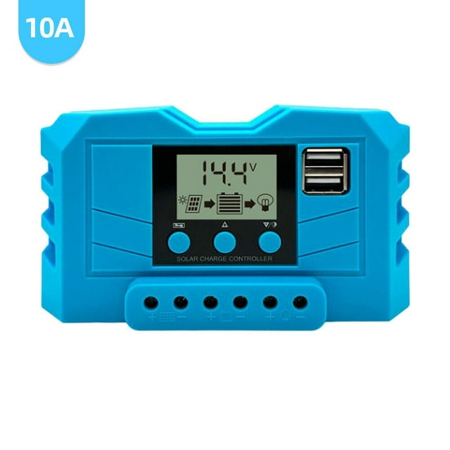 PWM Solar System Controller 10A 20A 30A LCD Display Solar Panel Charge Controller Solar Panel ...