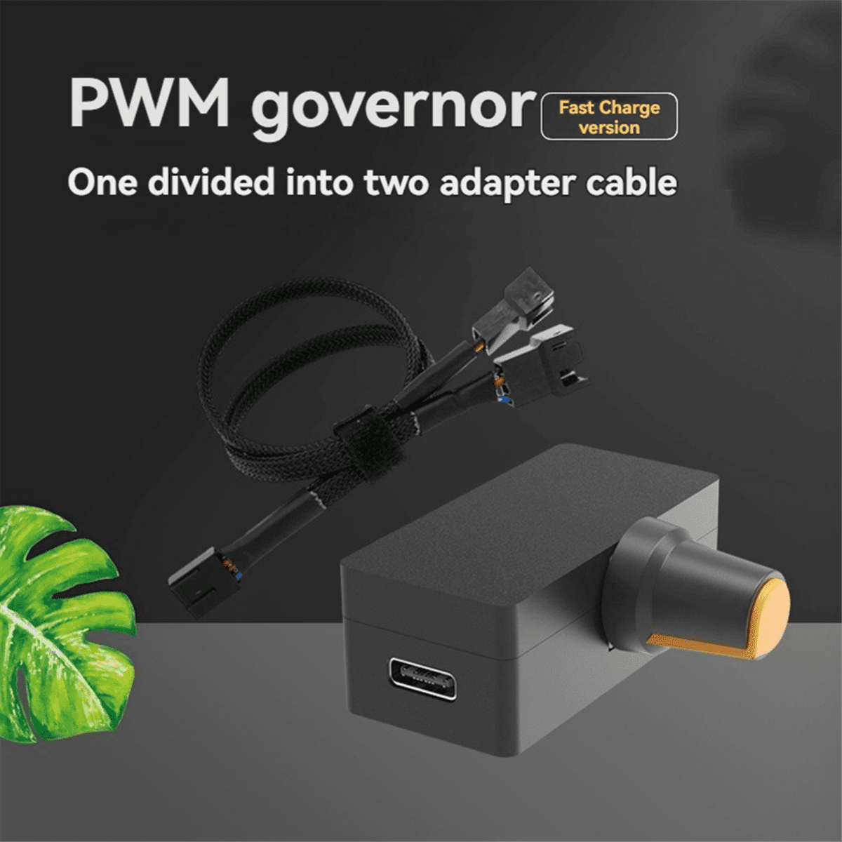 PWM Speed Controller 12V 4Pin Violent Fan Governor PD QC Fast Charging ...