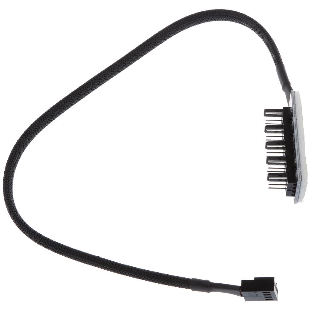 PWM Splitter Hub 5 Pin Distributor 5 PWM Devices Length: 37cm / 14 ...