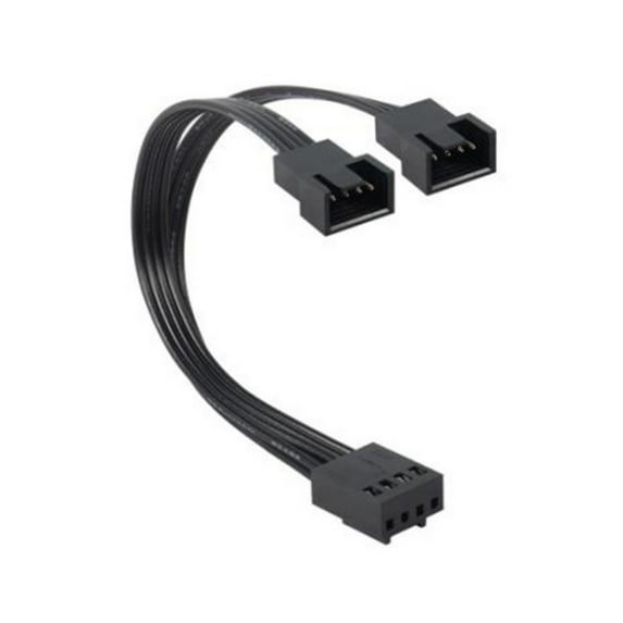 PWMs Fan Splitter 4Pin Adapter Cable 1 to 2 Computer CPU Fan Splitter ...