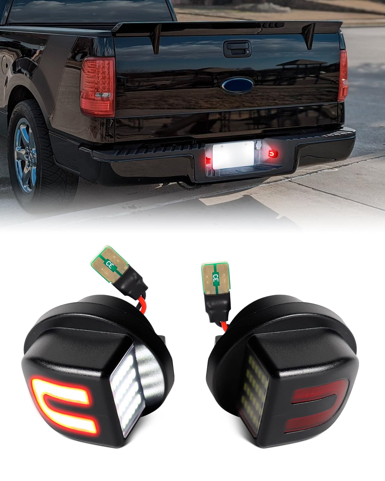 PWOBVZ LED License Plate Lights for F150 F250 F350 Super Duty Explorer ...