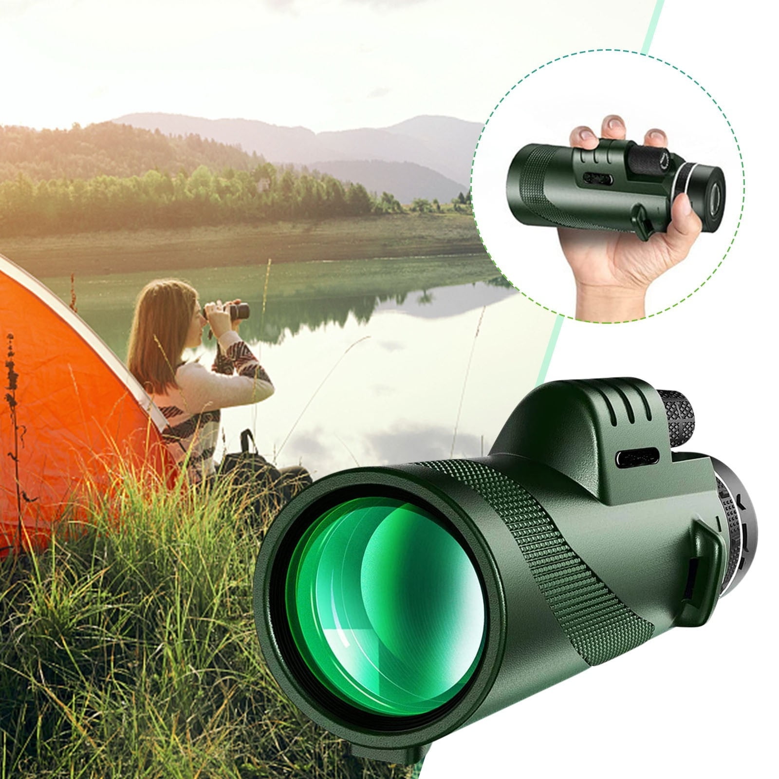 PWPSG 40x60 High-Resolution Monocular Telescope Ultra Sharp Phone ...