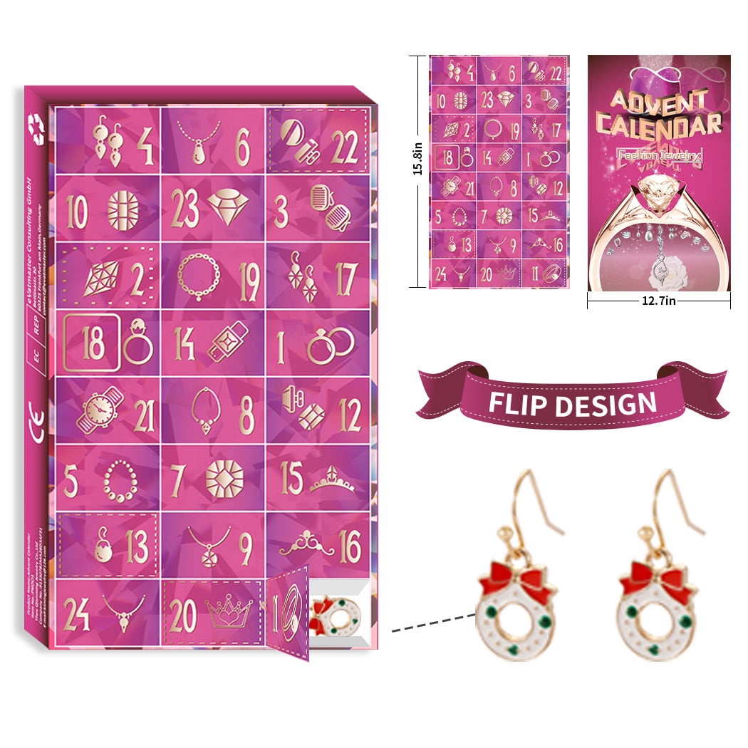 PWPSG Christmas Countdown Calendar with 24 Plaid Ornaments - Fun and ...