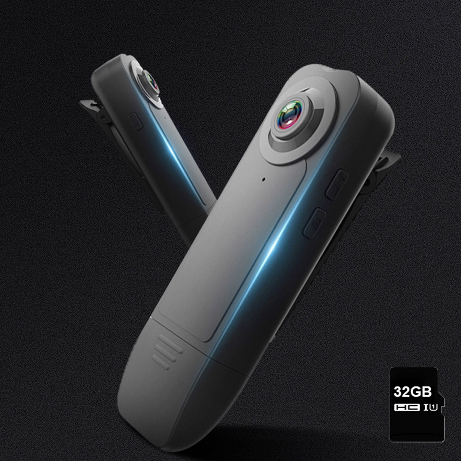 PWPSG Mini Camera 1080P Video Body Camera Wearable Cam with Smart ...