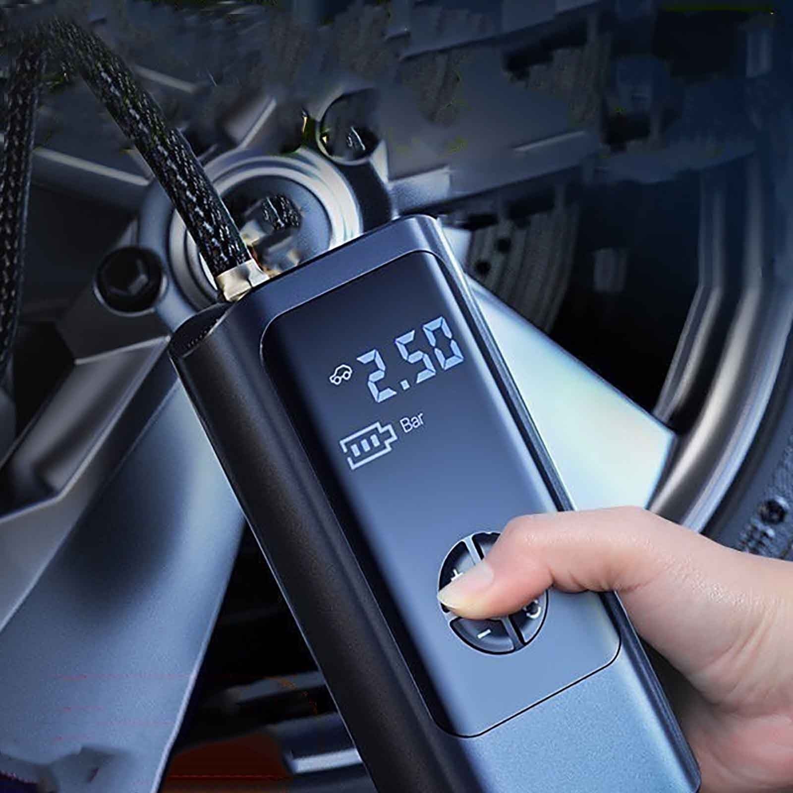 PWPSG Portable Electric Tire Pump for Cars - Fast Inflation with ...