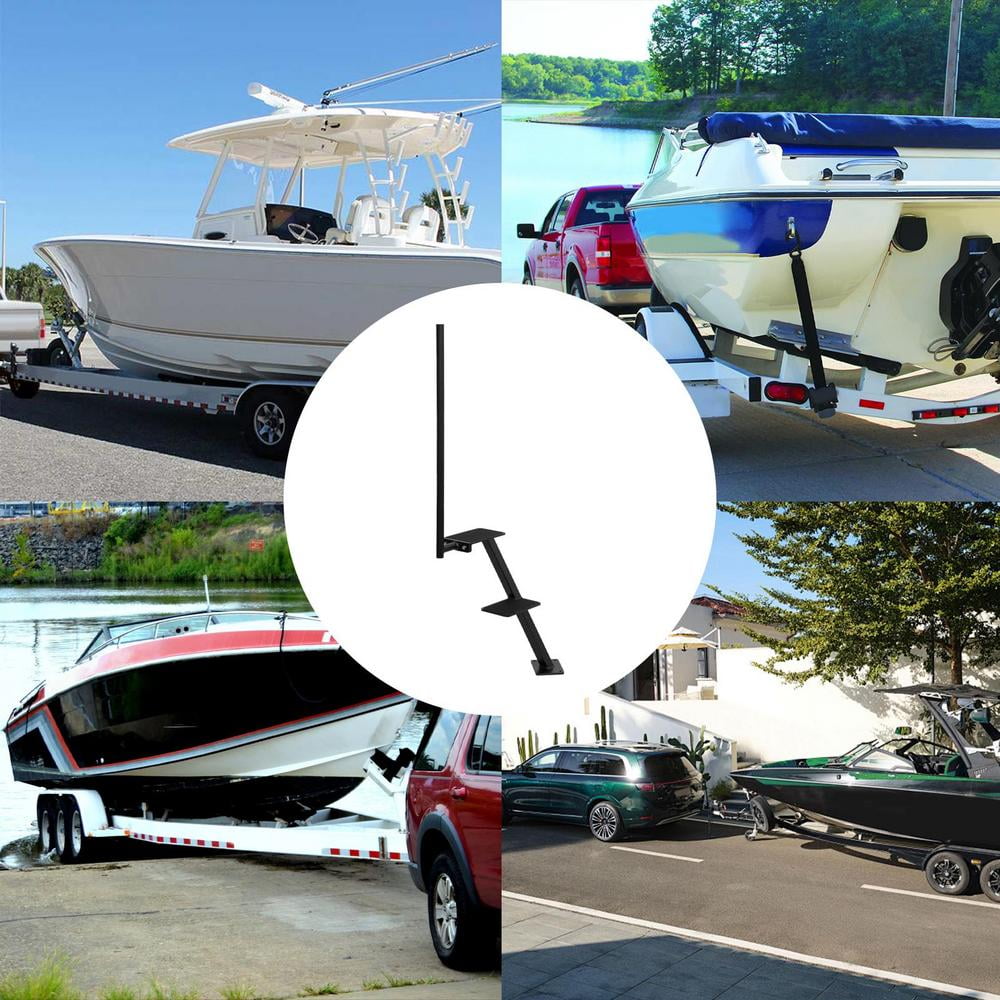 PWTOOL 2 Step Yacht Trailer Step, Boat Trailer Steps with Handle, 55.1 ...