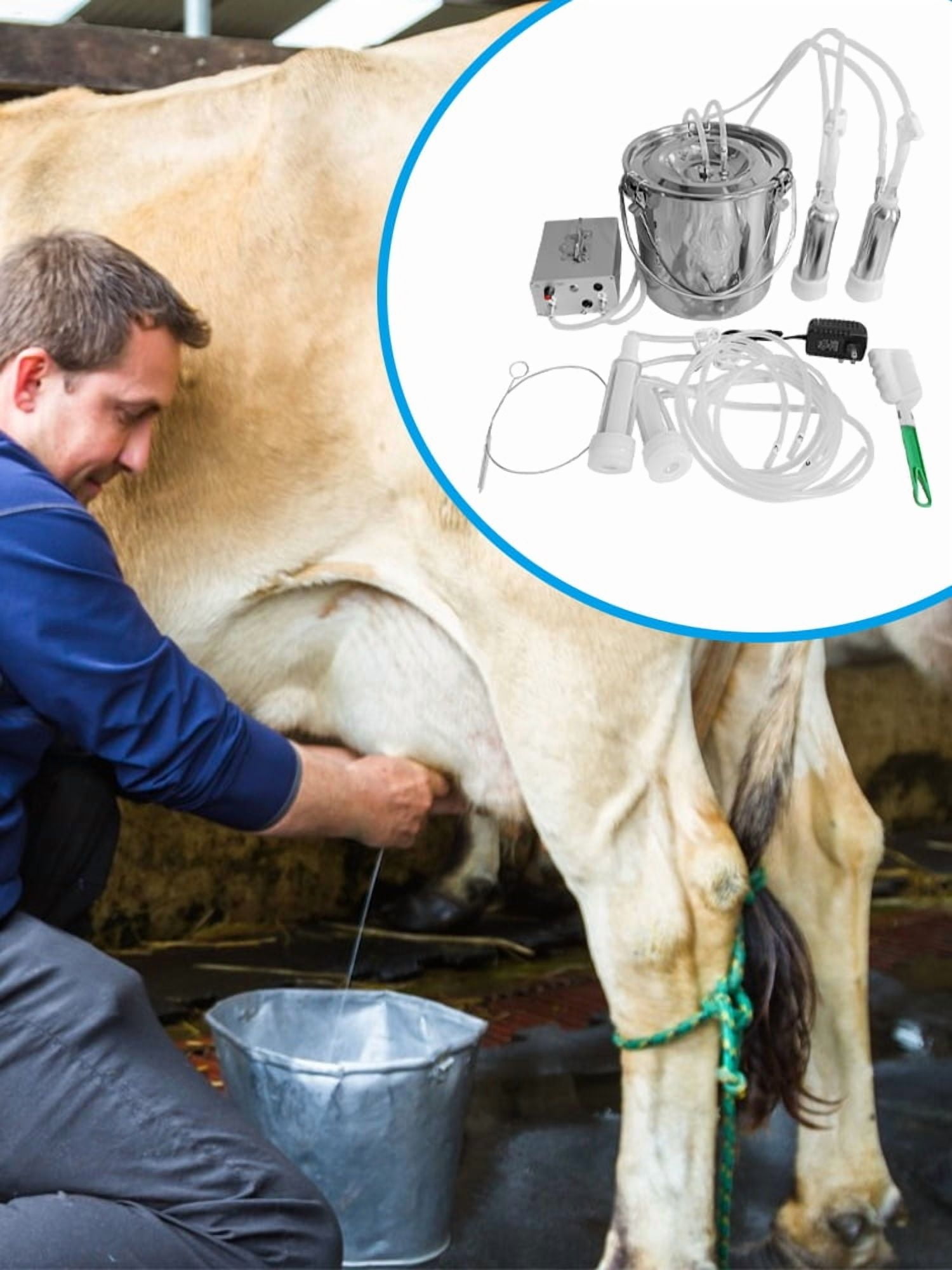 PWTOOL 2025 Upgrade 3L Goat Milking Machine, Continuously Adjustable ...