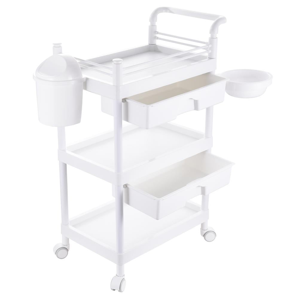 PWTOOL 3-Tier Rolling Utility Cart 3-Tier Esthetician Cart Esthetic ...