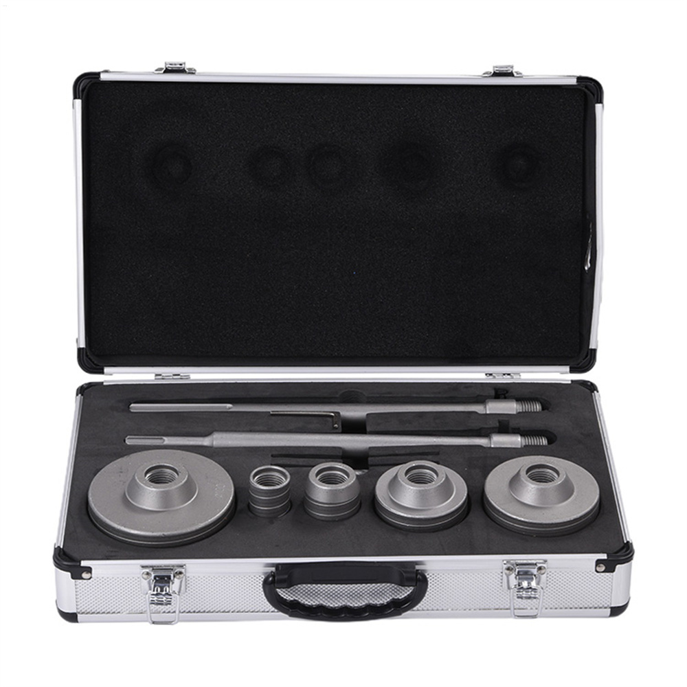 PWTOOL Alloy Hole Saw Kit for Concrete Walls, 12pc 30-100mm Drill Bits ...
