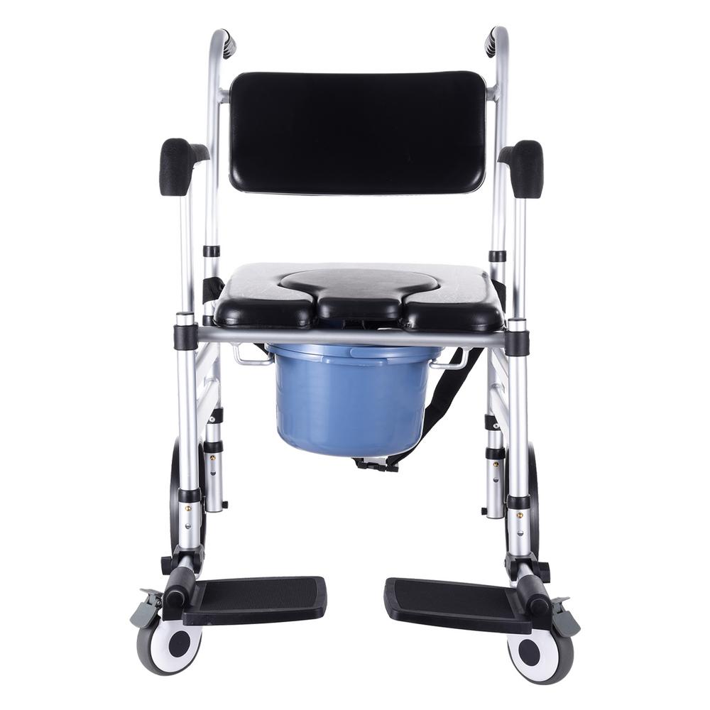 PWTOOL Bedside Commodes For Seniors Foldable Commode Chair Portable ...
