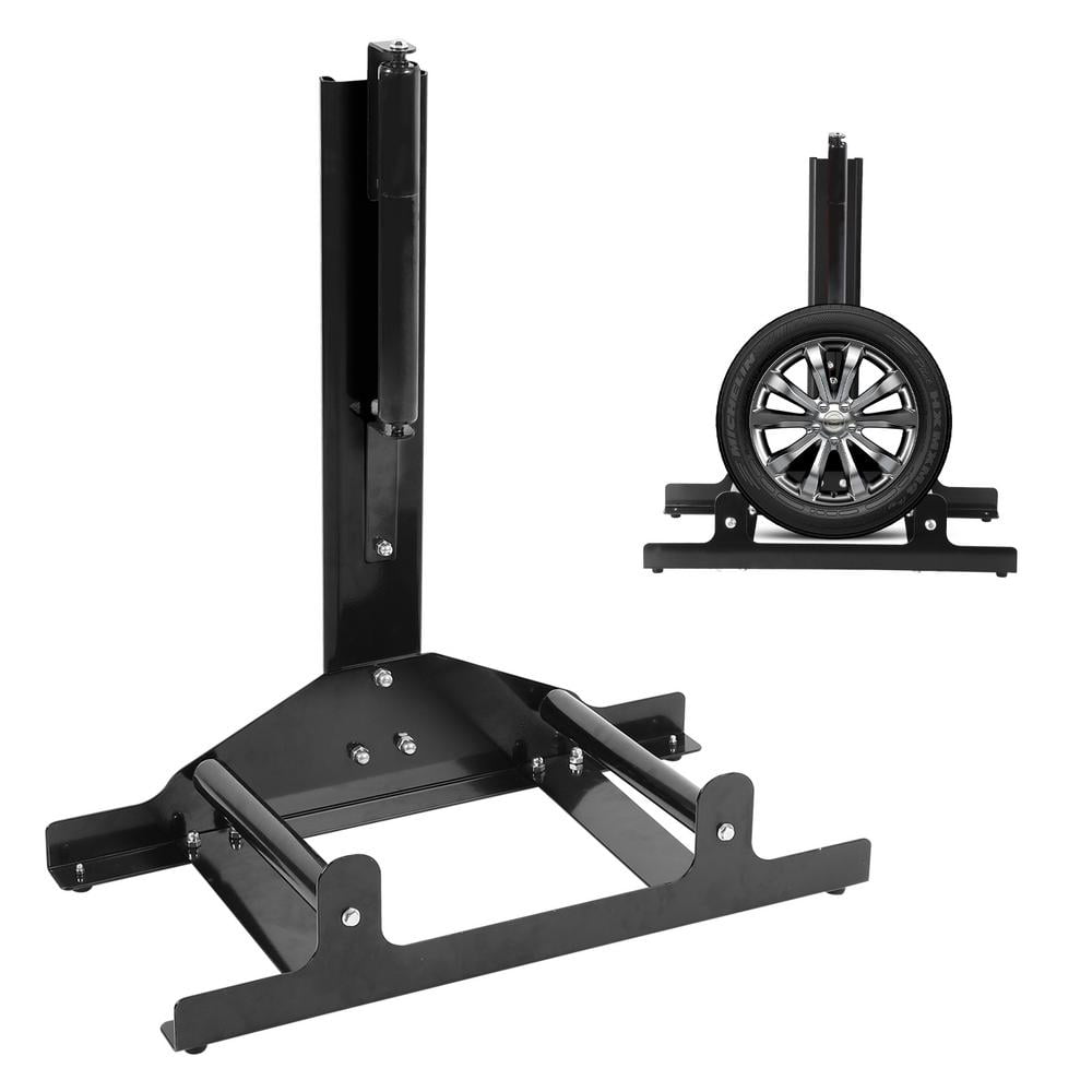 PWTOOL Car Detailing Rolling Wheel Stand Car Tire Wheel Cleaning Rack ...