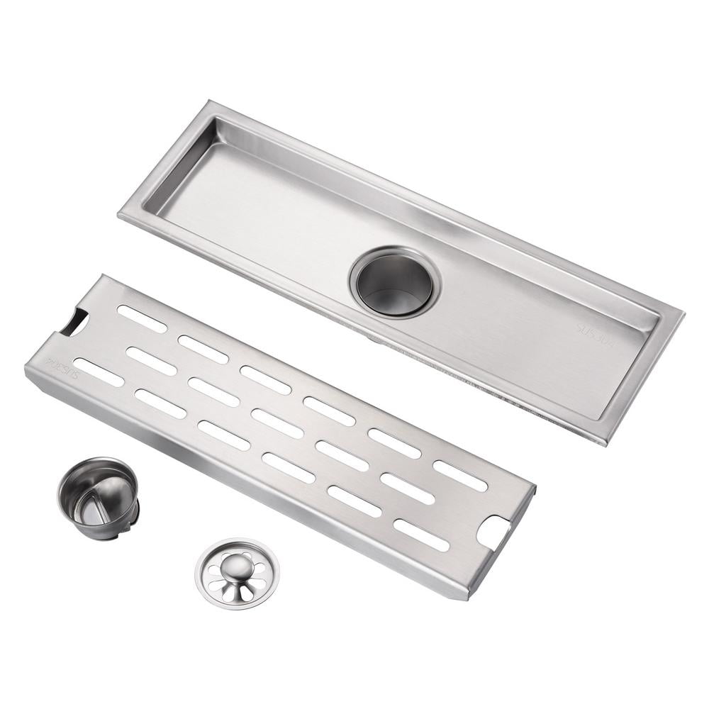 PWTOOL Commercial-Grade Linear Drainage Channel, 304 Stainless Steel 39 ...